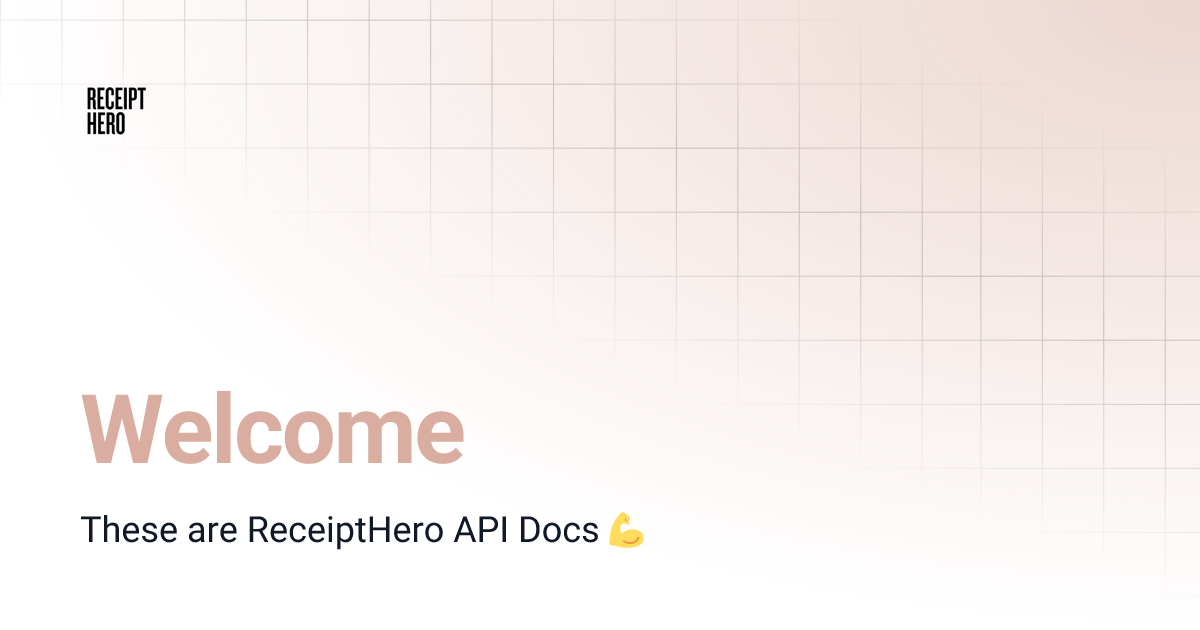 Welcome | ReceiptHero